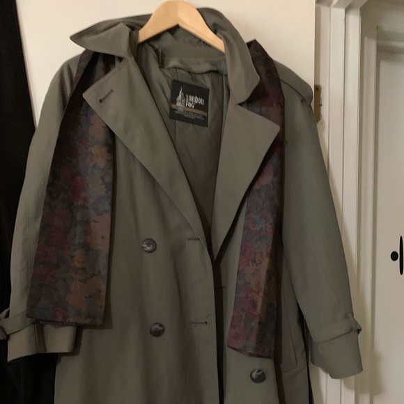 London Fog | Jackets & Coats | London Fog Raincoat Gray With Fashion ...